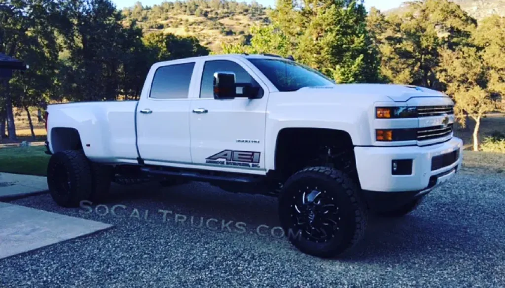 Lifted Chevy Duramax Dually
